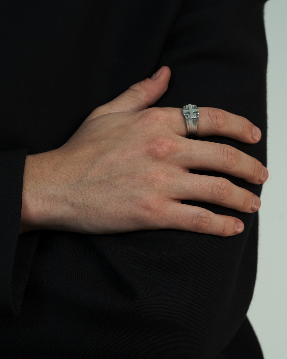 Silver Cross Ring | Acardi